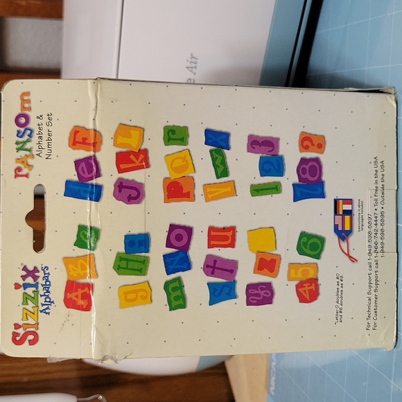 Design | Sizzix Alphabet Die Cut Alphabars Ransom Font Scrapbook Card ...